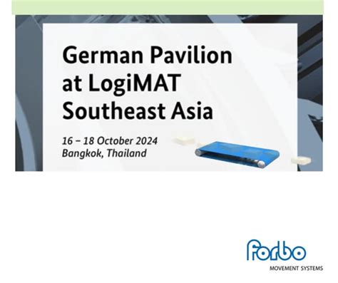 Forbo Movement Systems On Linkedin Logimat Southeast Asia And Forbo Movement Systems