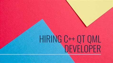 hiring for c qt qml developer richa sengar