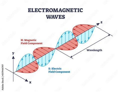 Electromagnetic Waves With Magnetic And Electric Fields Components On