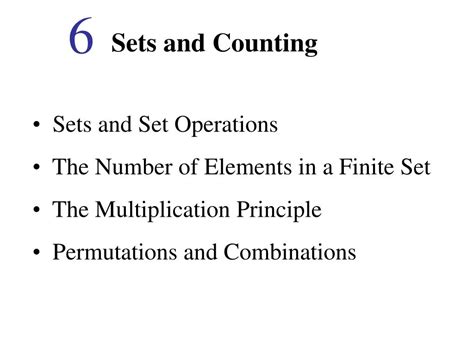 PPT Sets And Counting PowerPoint Presentation Free Download ID