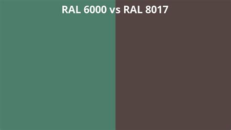 Ral 6000 Vs 8017 Ral Colour Chart Uk