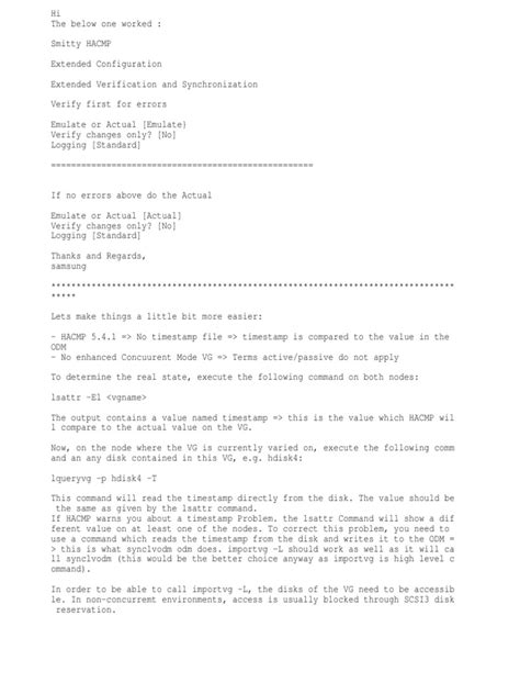 verify and synchronize hacmp pdf computer hardware computer