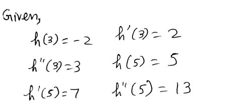 answered suppose h is a function such that h 3 … bartleby