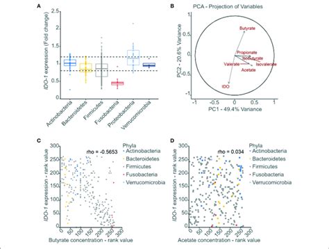 Correlation Between Bacterial Metabolites Production And Ido 1 Gene