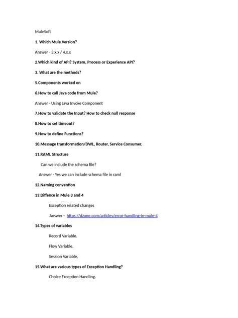 Mule Notes Pdf Application Programming Interface Representational State Transfer