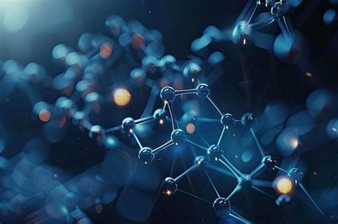 Interconnected Molecular Structures In Digital Nanotechnology Premium