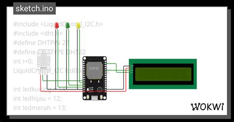 Sensor Suhu Wokwi Esp32 Stm32 Arduino Simulator