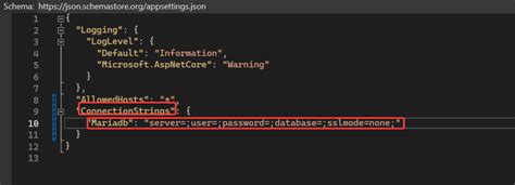8 save connection string in configuration file instead of saving