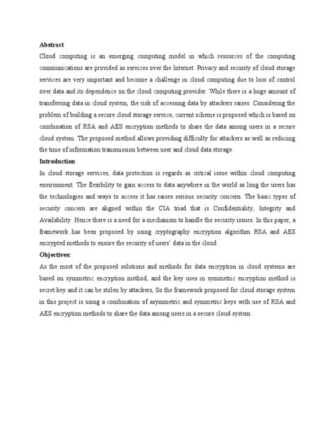 Secure File Sharing Using Rsa And Aes Pdf Encryption Public Key