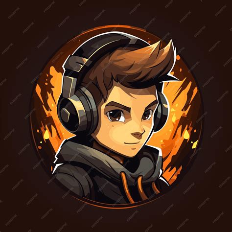 Premium Vector Cool Boy With Headphones Logo Vector