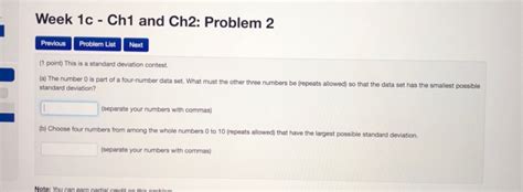 Solved Week 1c Ch1 And Ch2 Problem 2 Previous Problem