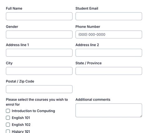 React Registration Forms Formspree