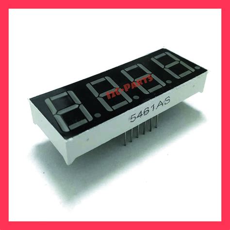 Jual 4 Bit 7 Segment 056 Cc Common Cathode Seven Segmen 4 Digit Led Merah Shopee Indonesia