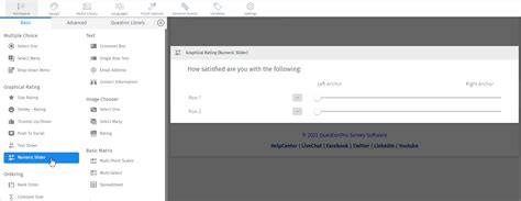 Numeric Slider Rating Scales Interactive Slider Rating Scales QuestionPro Help Document