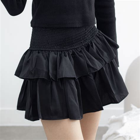 [sale🔥러블리it템💕 당일발송] 발레코어룩 새틴 캉캉 밴딩 속바지내장 미니스커트 에이블리