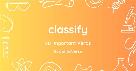 Classify 分類する Scientificverse