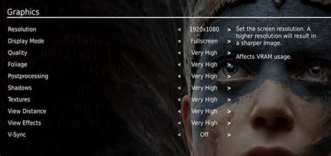 Hellblade Senuas Sacrifice Performance Analysis Graphics Settings