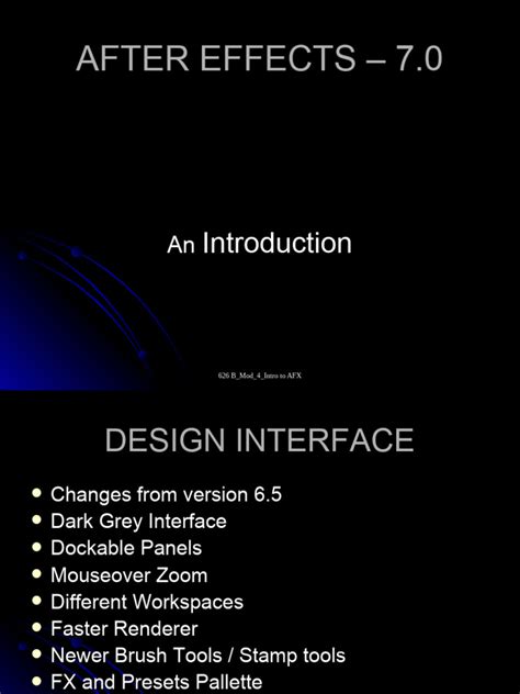 After Effectsintro Pdf Graphical User Interfaces Computing