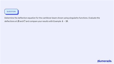 ⏩solveddetermine The Deflection Equation For The Cantilever Beam