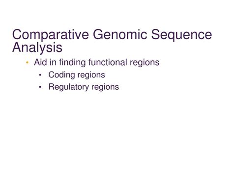 Ppt Genome Sequence Informatics And Comparative Genome Sequence