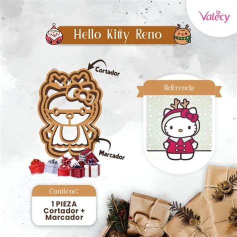 Hello Kitty Reno Cortador Y Marcador Plástico