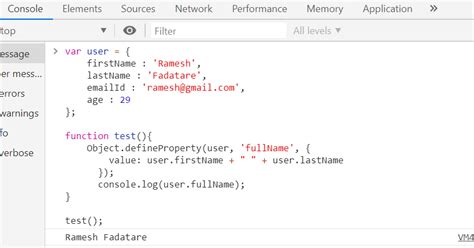 JavaScript Object DefineProperty Method Example