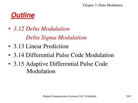 Ppt Chapter 3 Delta Modulation Powerpoint Presentation Free Download