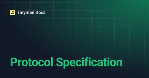Protocol Specification Tinyman Docs