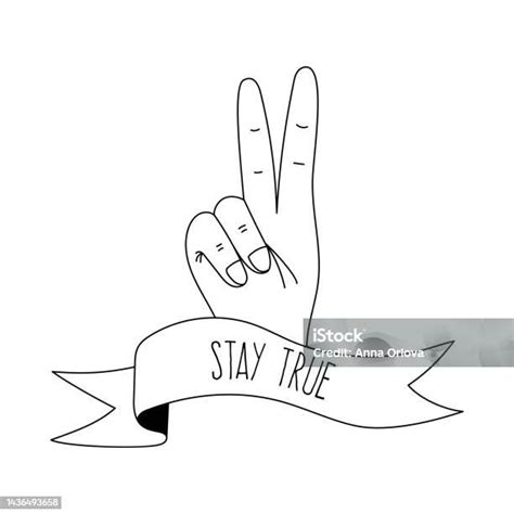 텍스트가있는 손 문신 Y2k 1990 년대 2000 년대 스타일에서 충실하십시오 이모 고스 요소 디자인 올드 스쿨 문신 벡터