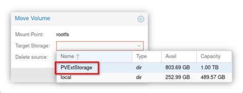 move proxmox containers and vms to different disk ostechnix