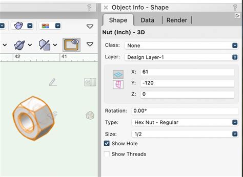 Apply Material To A 3d Fastener General Discussion Vectorworks Community Board