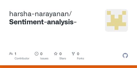 Github Harsha Narayanan Sentiment Analysis