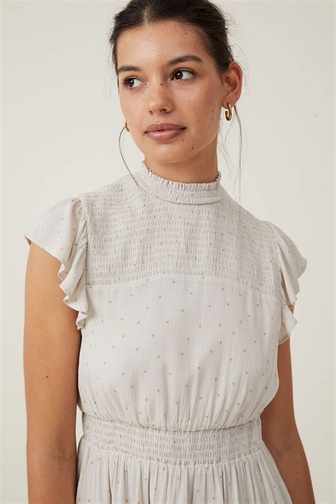 Sofia High Neck Ruffle Mini Dress