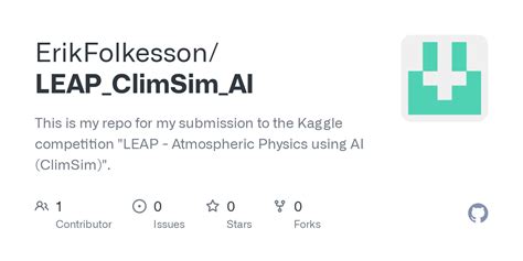 Github Erikfolkesson Leap Climsim Ai This Is My Repo For My