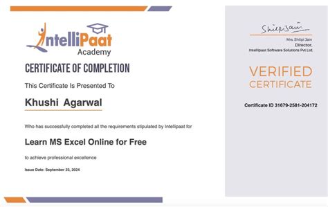 Excelcertified Dataanalysis Skillbuilding Khushi Agarwal