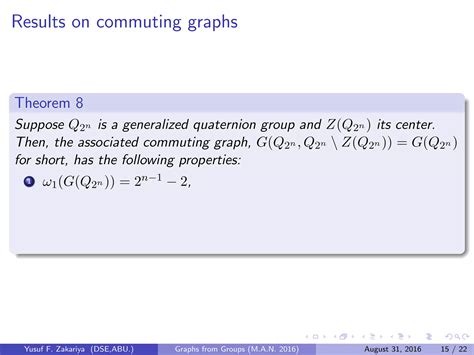 Graphs From Finite Groups An Overview Pdf Physics Science