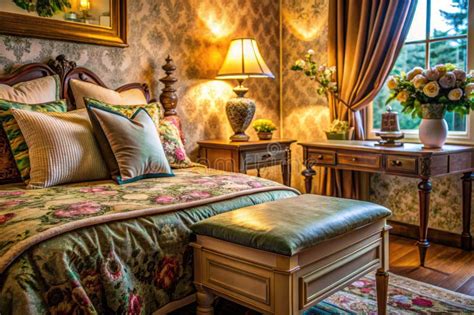 Unveiling The Intimate Details Of A Cozy Bedroom Workspace A Macro