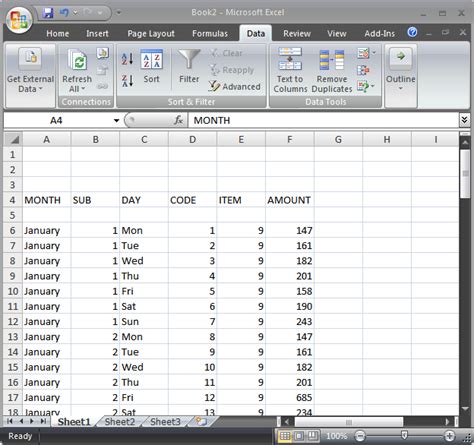 Import Text Into Excel 2007