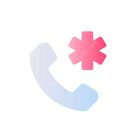 Calling Emergency Flat Gradient Two Color Ui Icon Emergency Clipart Vector Vector Emergency