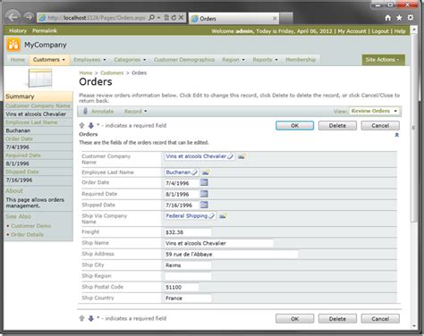 Code On Time User Interface Form Templates Creating A Category