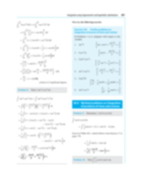 Solution Integration Using Trigonometric And Hyperbolic Substitution