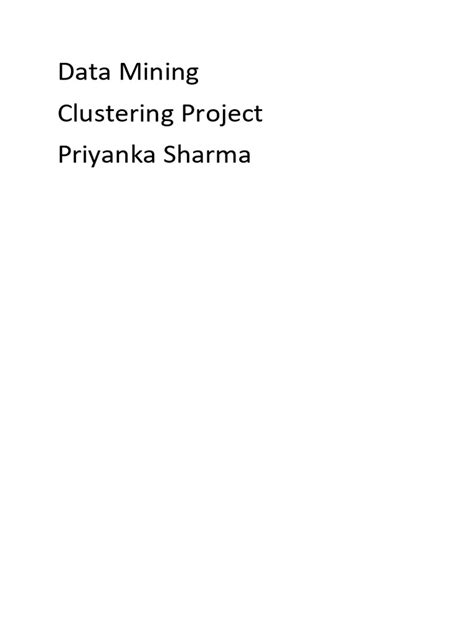 Data Mining Project Clustering State Wise Health Income Pdf