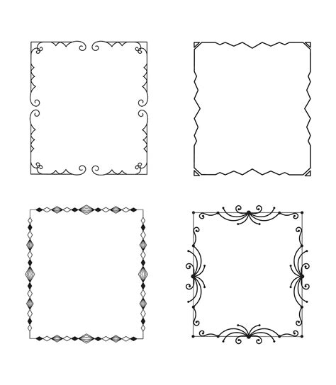 Premium Vector Collection Of Rectangular Frames