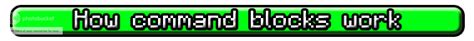 Command Block Commandsuses World Save Tutorial Minecraft Map
