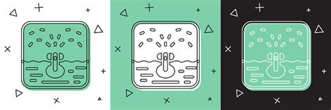 흰색과 녹색 검은 색 배경에 격리 된 자동 관개 스프링클러 아이콘을 설정합니다 급수 장비 정원 요소 스프레이 건 아이콘 벡터 0명에 대한 스톡 벡터 아트 및 기타 이미지