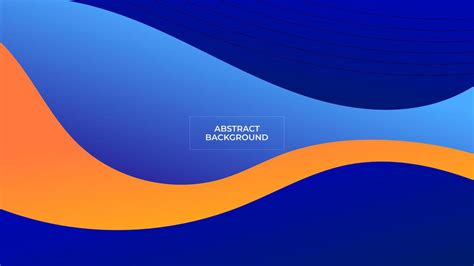 Abstract Blurred Background Elegant Gradient Blue Orange Smooth Color Design Template Good For