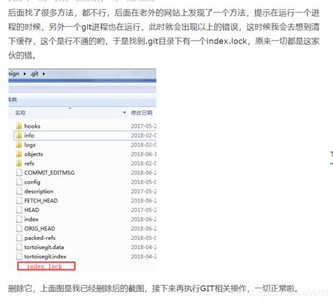Libgit2 Returned The Index Is Locked This Might Be Due To A