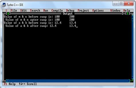Program To Swap Two Numbers Using Class Template Btech Cse