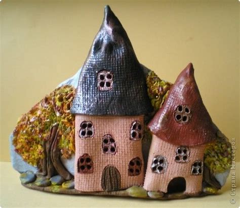 Глинени къщички | Поделки из полимерной глины, Поделки, Ремесла