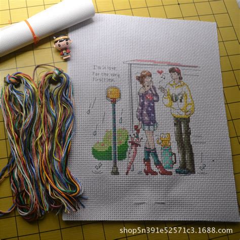 学生十字绣手工教学线步十字交叉DIY画框CROSS STITCH 经典绣品 阿里巴巴